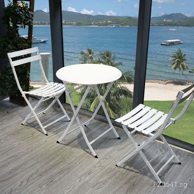 Two one table%Folding Table Chair Coffee Table Anti-Small Iron Art ...