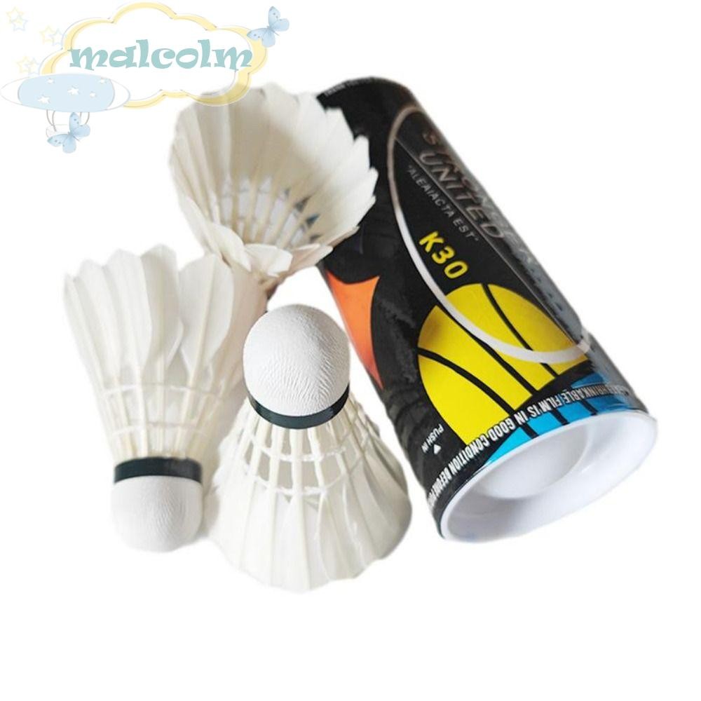 MALCOLM Badminton, High Speed Practice Ball White Shuttlecock, Racket ...