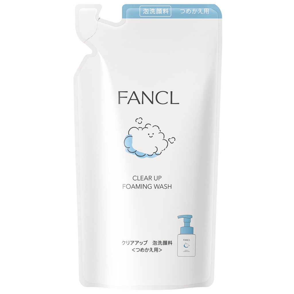FANCL Clear Up Foaming Facial Cleanser [Refill] 170mL x 1 bag (approximately 100 times) Face ...