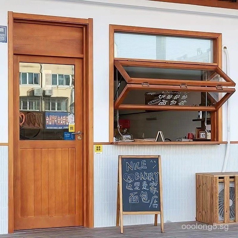 Solid Wood Folding Window for Clothing, Coffee Shop, Delivery Bar ...