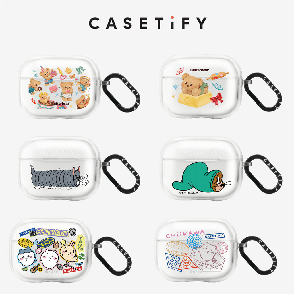 Butter Bear Cartoon Stickers Transparent Earphone Cover For Airpods Pro ...