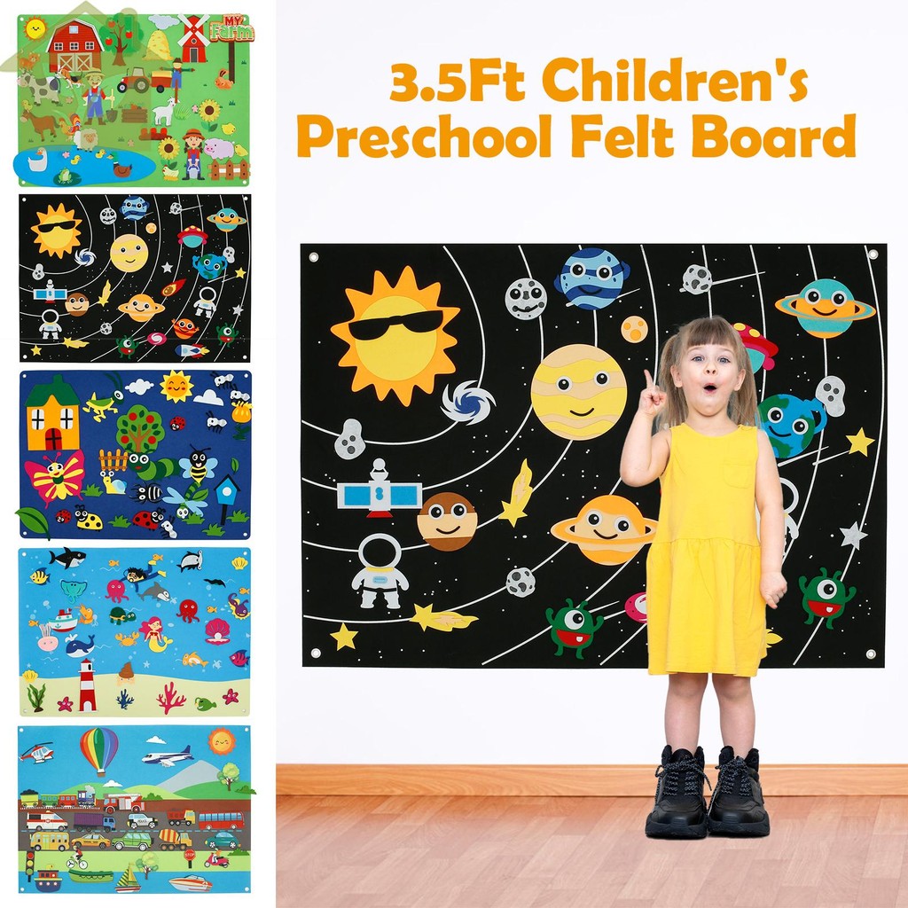 Preschool Felt Board with Hook Early Learning Felt Story Board ...