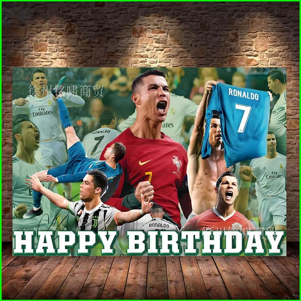 SQE Football stars Cristiano Ronaldo Theme decoration Party Photo ...