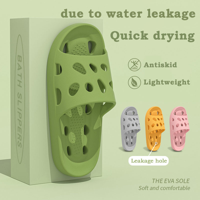 Ultra Light Eva Hole Slippers For Bathroom Toilets Molded Monolithic ...