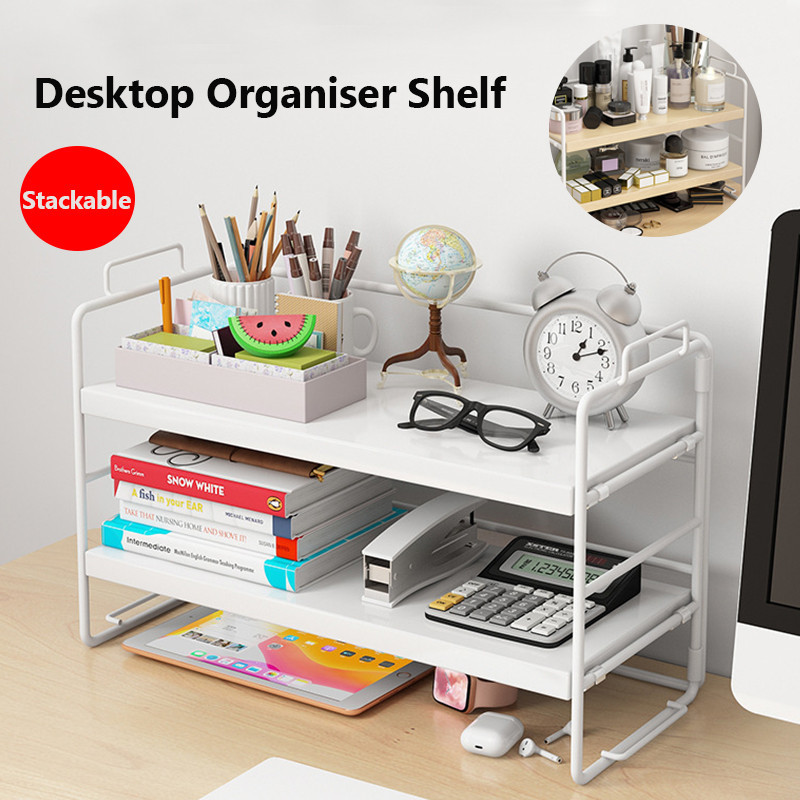 Ayuqi--Stationery Rack Shelf Office Table Storage Rack Household ...