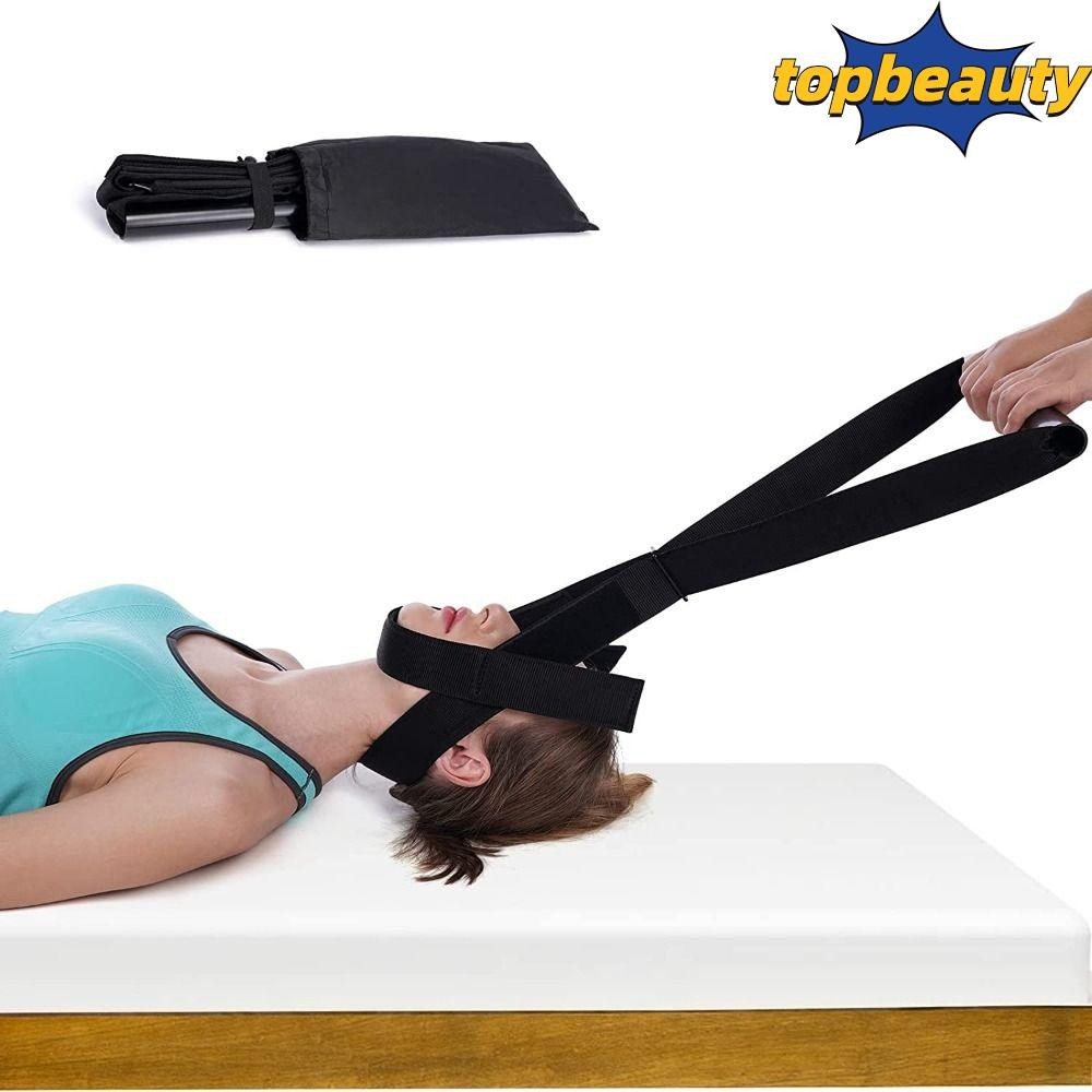 TOPBEAUTY Neck Cervical Traction Belt, Y-strap Therapy Stretching ...