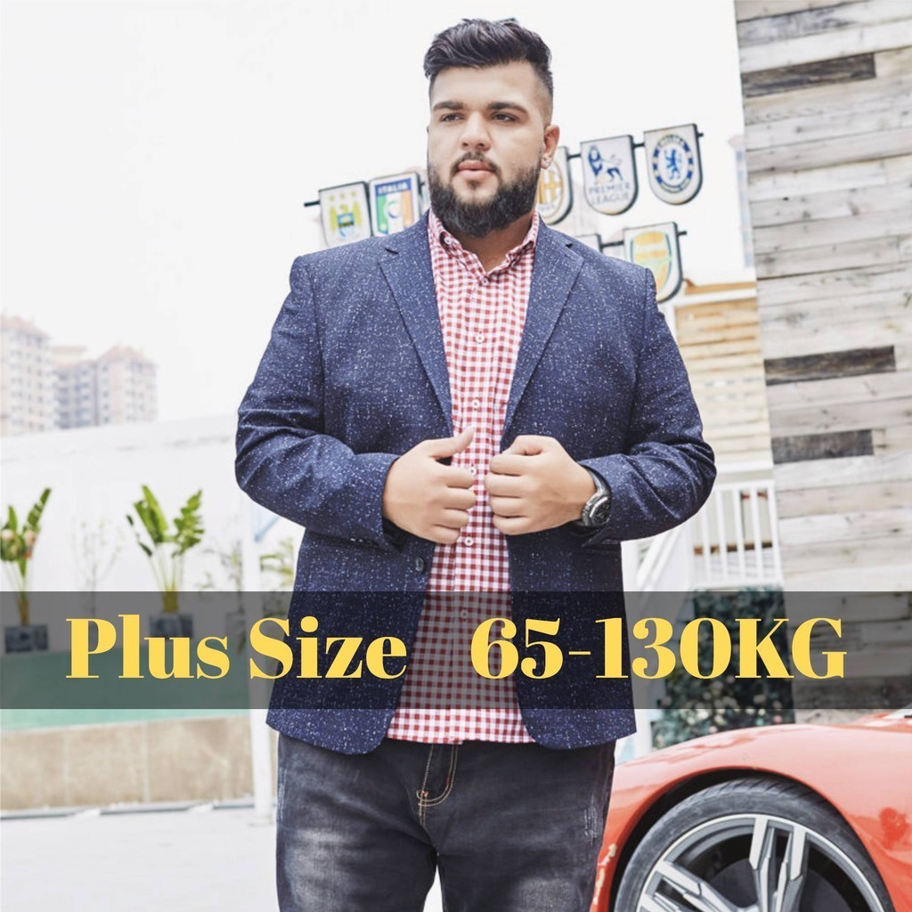 65-130KG Plus Size Men Fashion Casual High Quality Single Breasted ...
