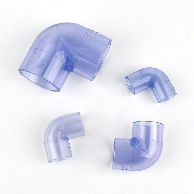 20/25/32/40/50mm Transparent Blue PVC UPVC Elbow Joints | Aquarium Fish ...