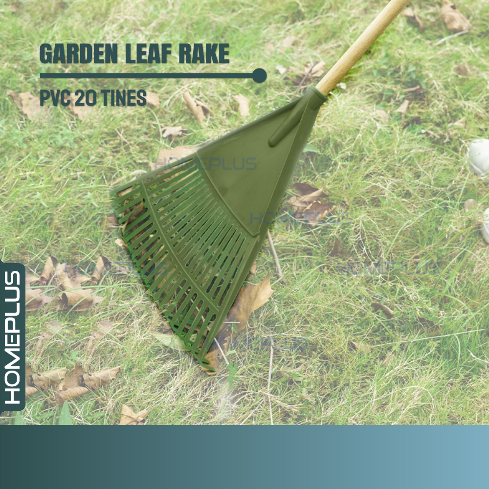 Homeplus PVC Garden Leaf Rake Lawn Grass Raker Plastic Cakar Rumput ...