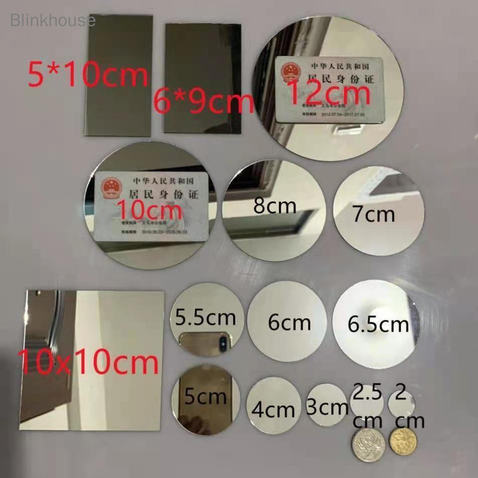 Blinkhouse ins Style Round Mirror diy Mirror Flat Glass Mirror Thick ...