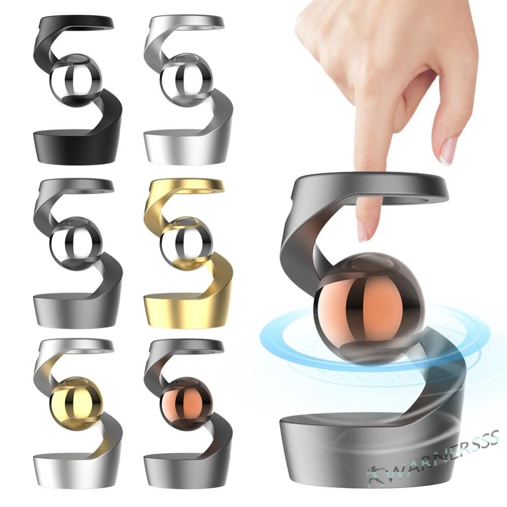 Gravity Defying Kinetic Desk Toy Desktop Suspended Gyroscope Fidget ...