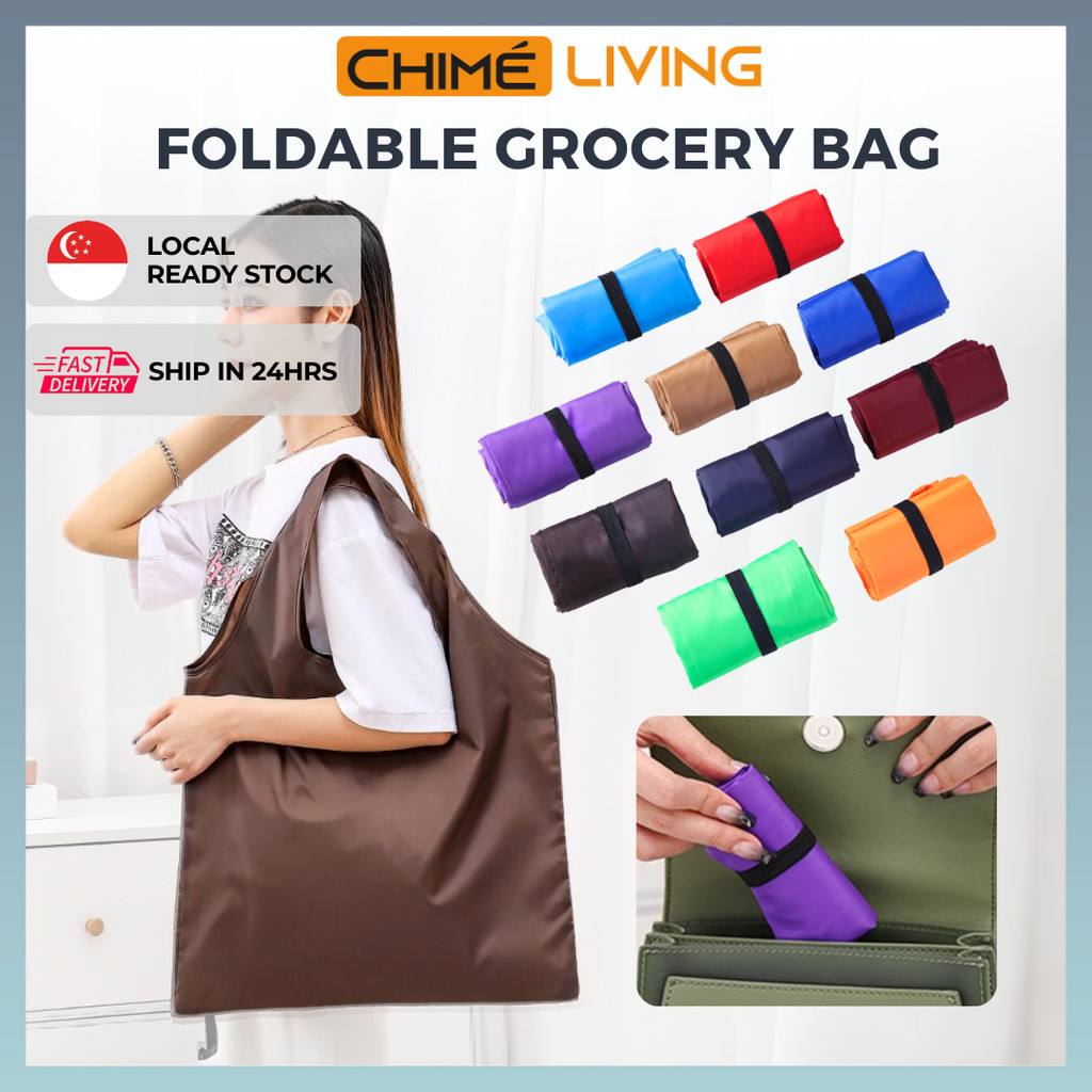 210T Polyester Reusable Foldable Eco Shopping Grocery Bag | Durable for ...