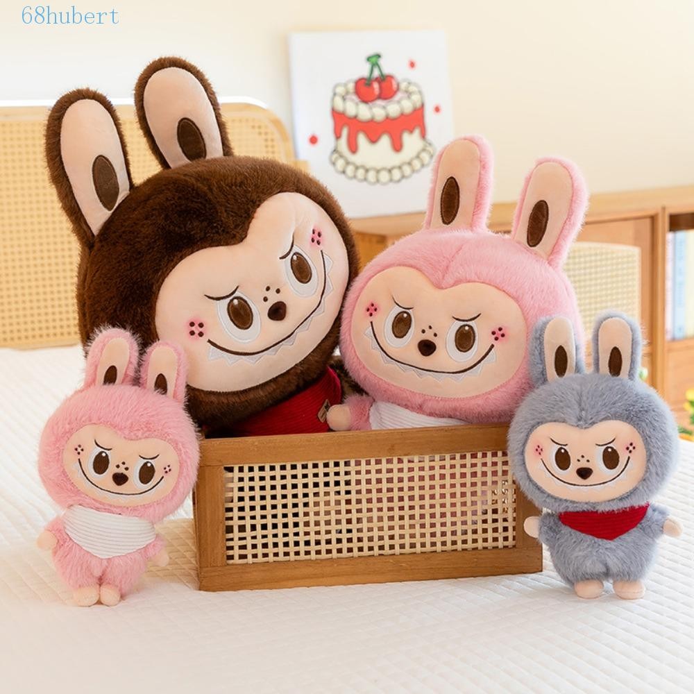 HUBERT Labubu Plush Stuffed Doll, Big Eye Cute Labubu Time Plush Toy ...