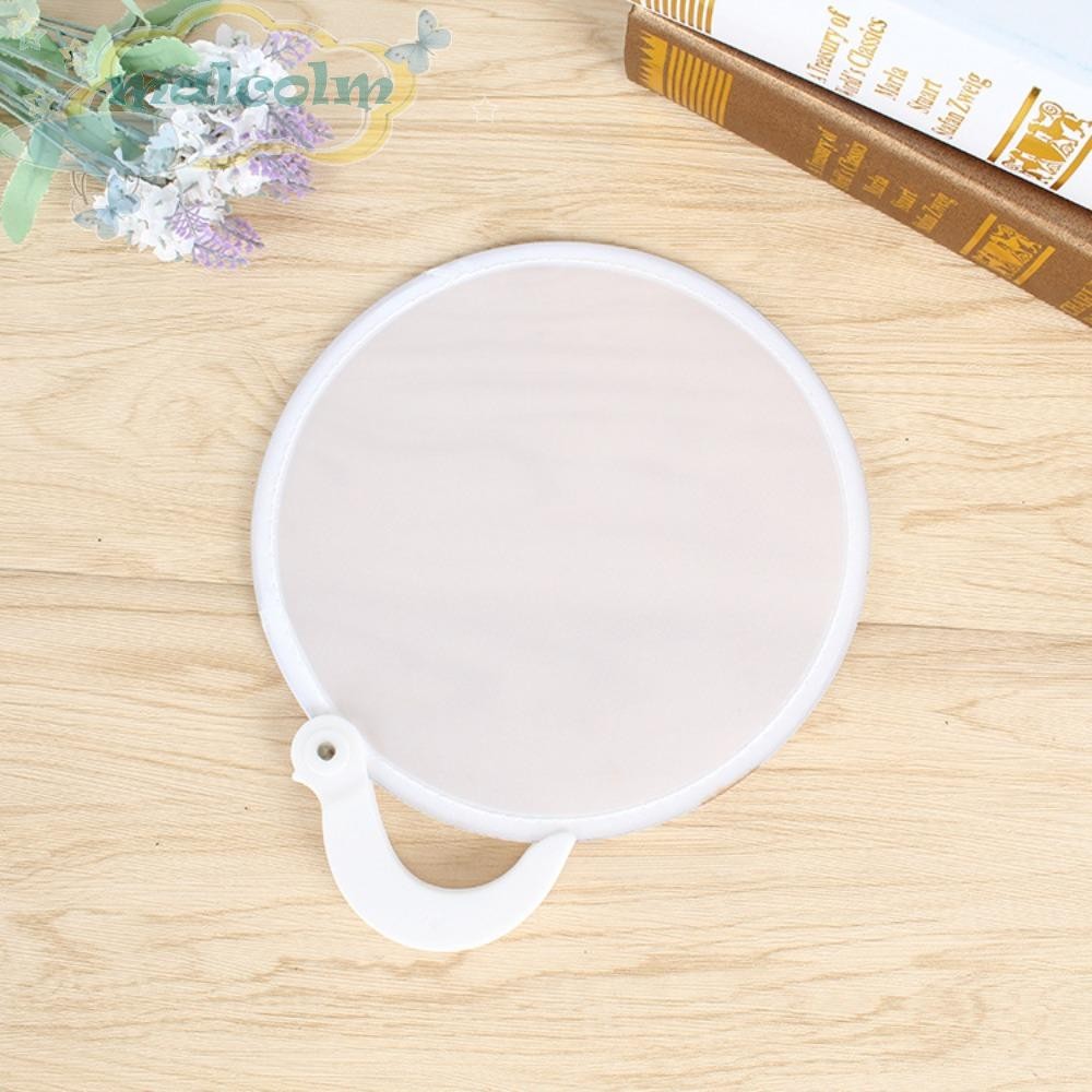 MALCOLM Foldable Round Fans, Portable Plastic Blank Fan, Crafts Mini ...