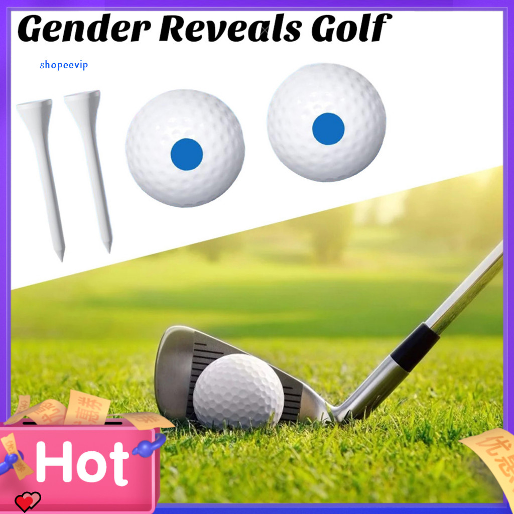 SPVPZ Unique Gender Reveal Idea Gender Reveal Golf Ball Set with Powder ...