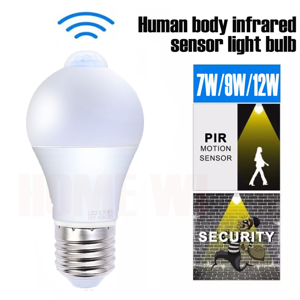 Fast DeliveryE27 220V Smart Sensor LED Light Bulb 7W 9W 12W Auto ...