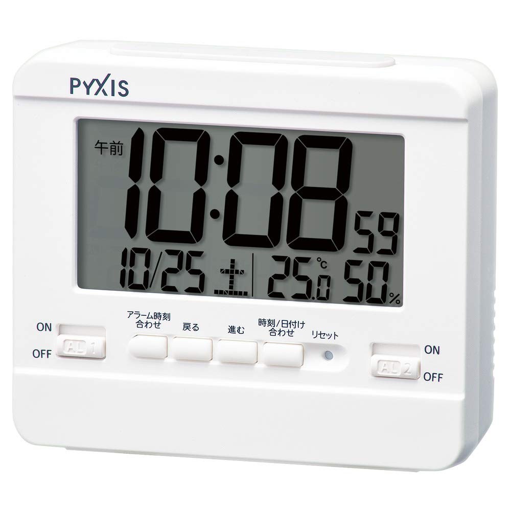 Seiko clock desktop alarm clock hanging clock digital temperature and ...
