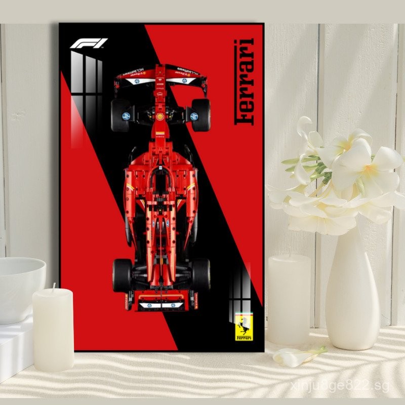 Compatible with Lego Unit Blocks on Wheels Wall Photo Frame Ferrari ...