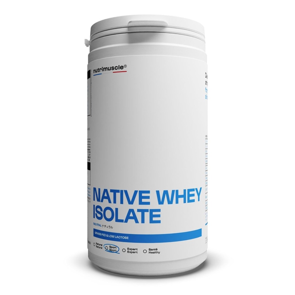 Nutrimuscle Whey Protein WPI 100% Powder Protein 90% French Milk Natural 500g | Shopee Singapore