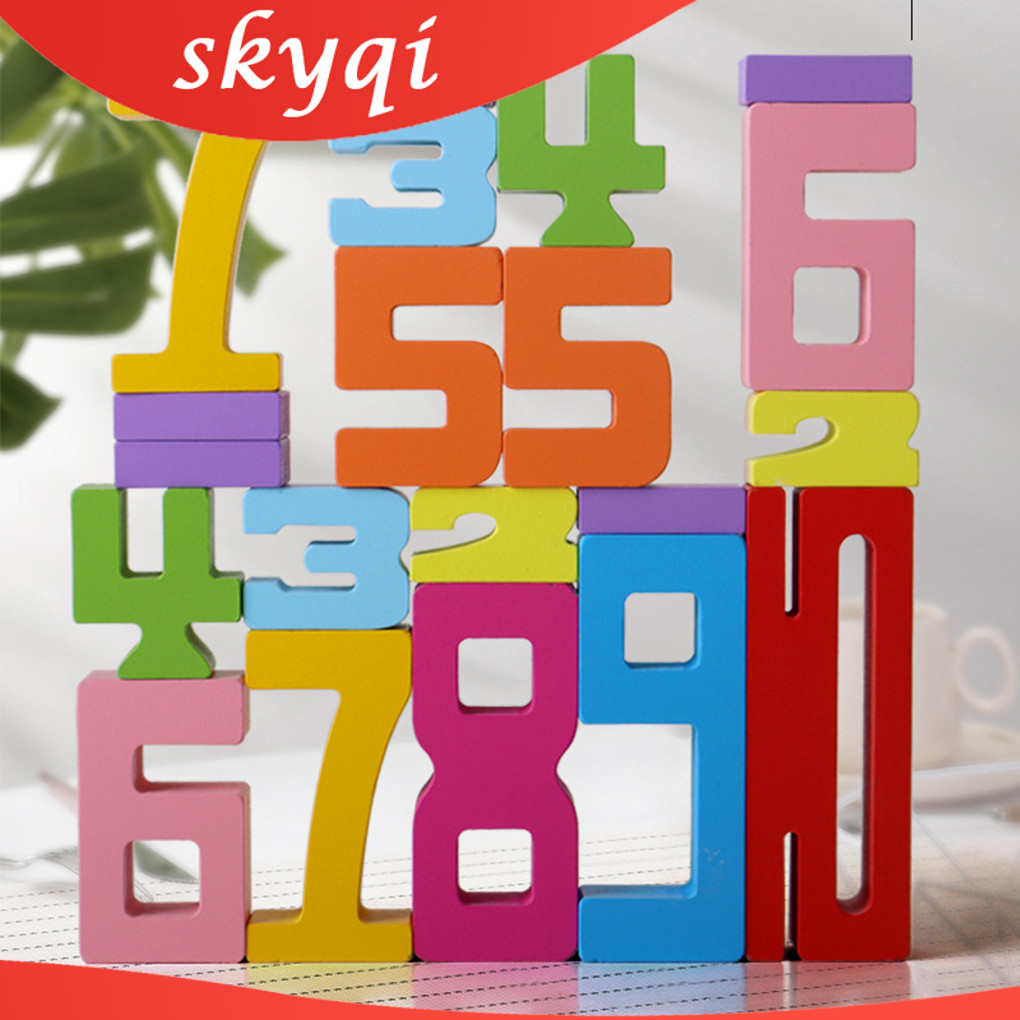 Wooden Digital Blocks For Children S Number Recognition And Learning ...