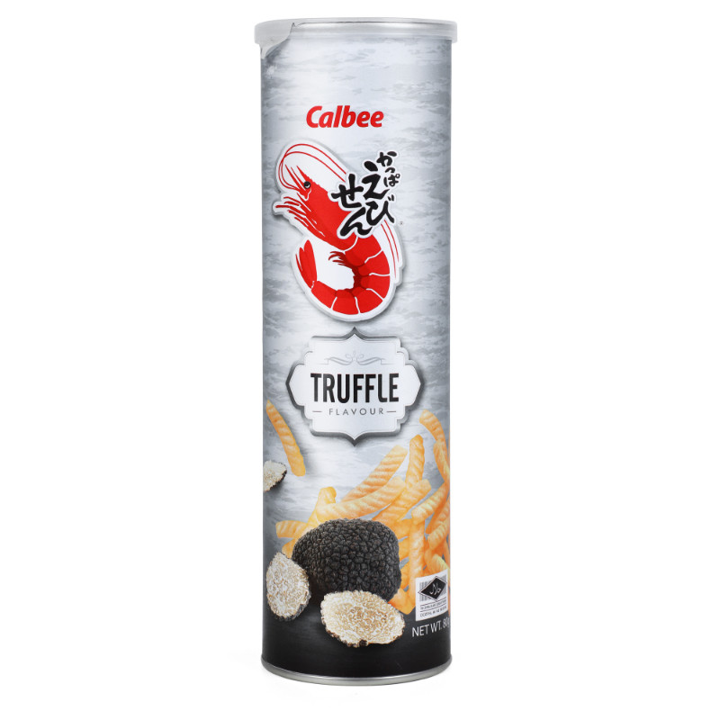 Calbee Truffle Prawn Cracker Canister 80g | Shopee Singapore