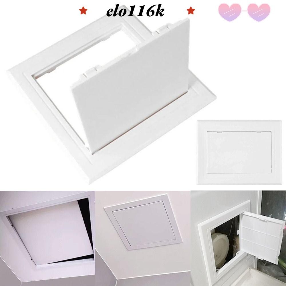 ELO11 Opening Flap Cover Plate, White Plastic Access Panel Door ...