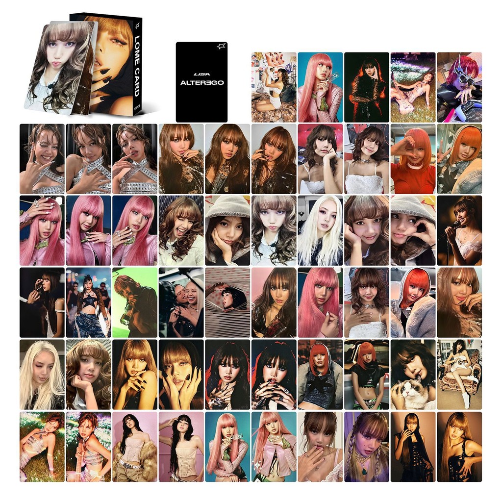 Kpop Lisa New Album Alter EGO LOMO CARD BLACKPINK Small Card Collector ...