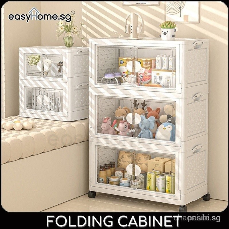 Easyhome.sg Folding Cabinet FC Foldable Storage Drawer Cabinet Wardrobe ...
