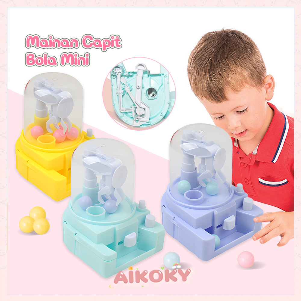 MESIN Aikoky Toys Mini Claw Machine Ball Claw Machine Kids Educational ...