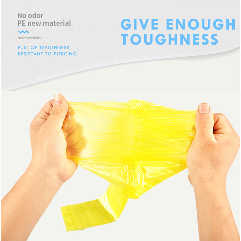 Garbage Bag Handle Disposable Trash Bags Waste Bin Rubbish Bags 100pcs ...