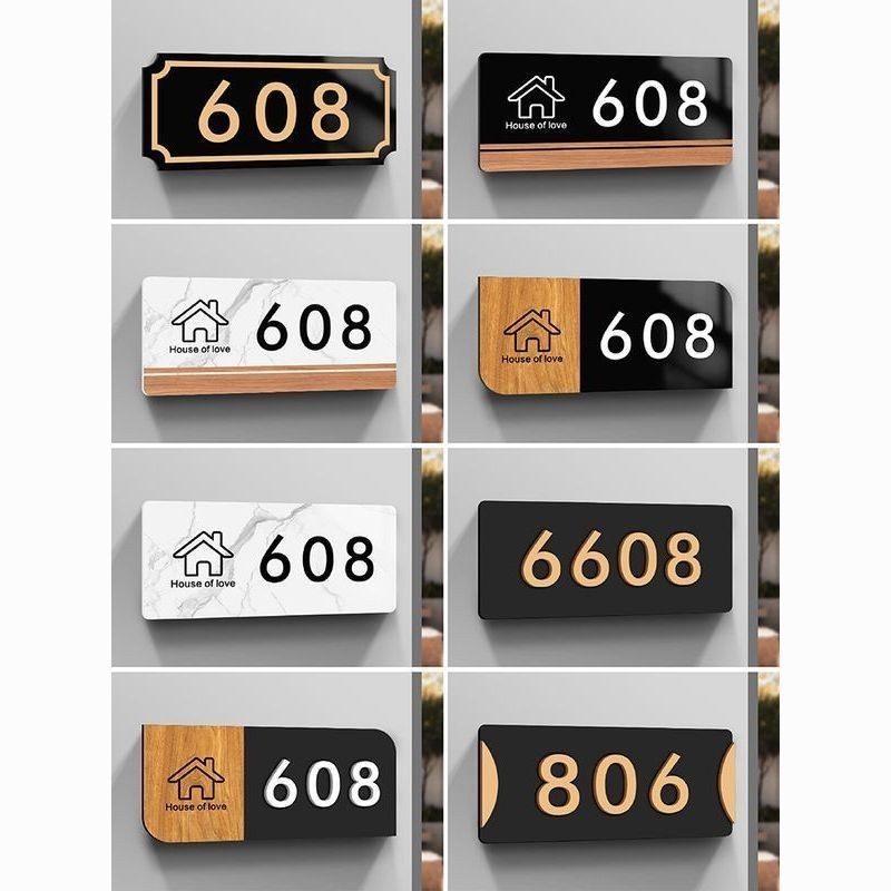 Acrylic House Number Customized Household Unit Number House Number ...