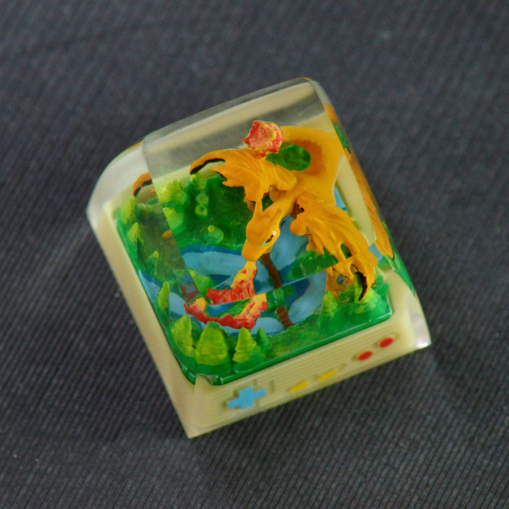 Pokemon Drip-glue Keycap PBT Pikachu Gengar Psyduck Squirtle Bulbasaur ...