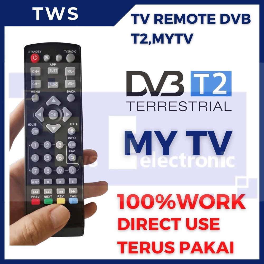 Remote control (For DVB t2, MY tv) | Shopee Singapore