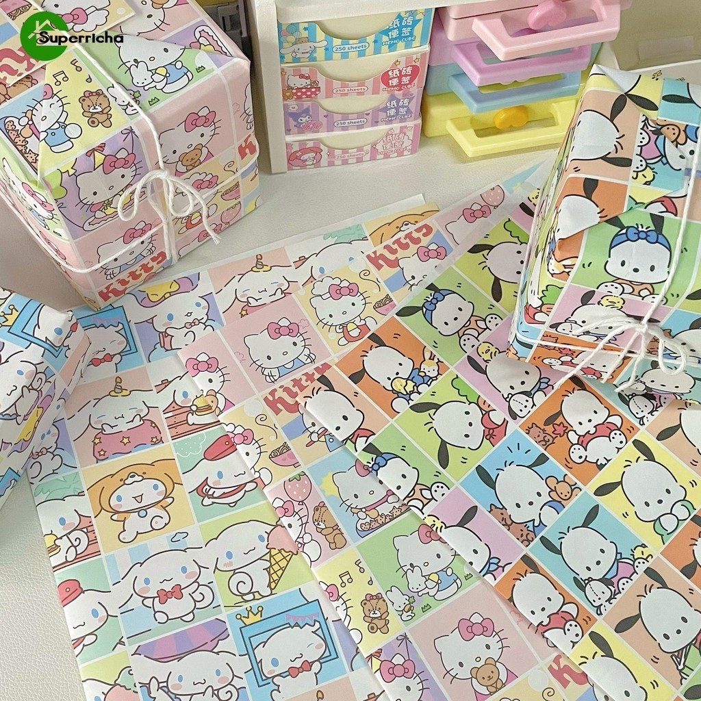 Cinnamoroll Melody Pochacco Hello Kitty Pattern - 9Pcs/Set Cartoon ...