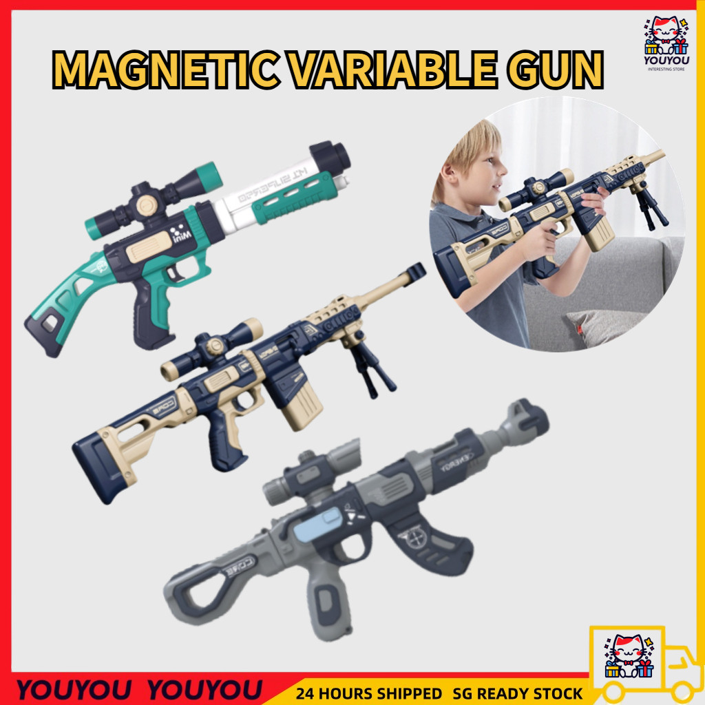 [SG Seller]Children's assembly magnetic gun new sniper toy ...