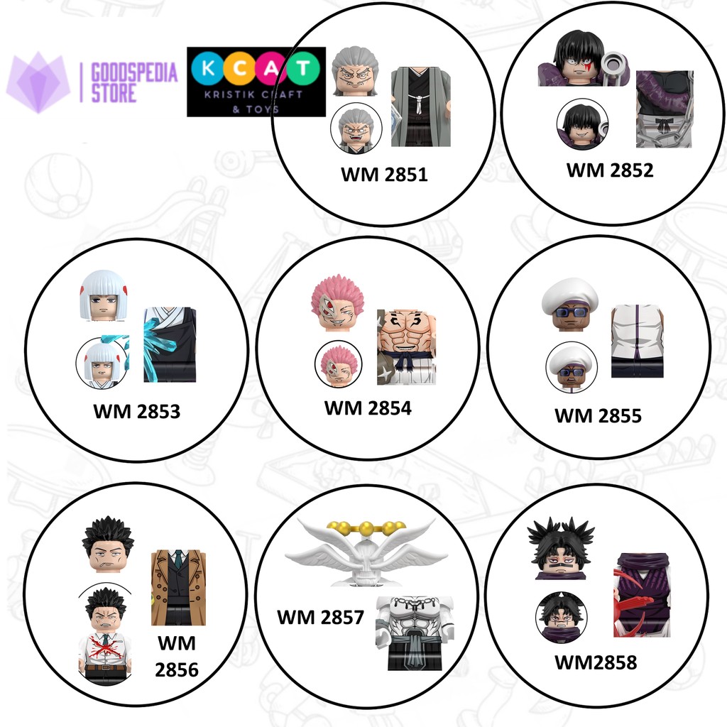 Wm6200 Jujutsu Kaisen small Figure building block - Fushiguro Toji ...