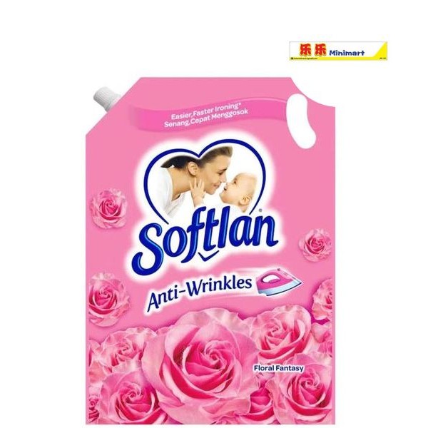 Softlan Floral Fantasy Fabric Softener Pink 1.6L | Shopee Singapore
