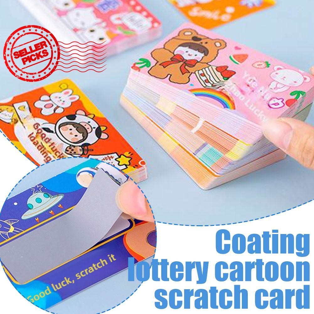 Cartoon Scratch Card Teacher Reward Student Scratch Reward Creative Diy ...