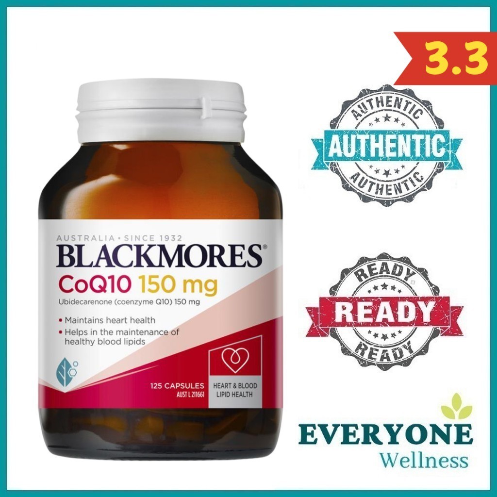 [Local Delivery] Blackmores CoQ10 150mg High Potency, 30 / 125 Capsules ...