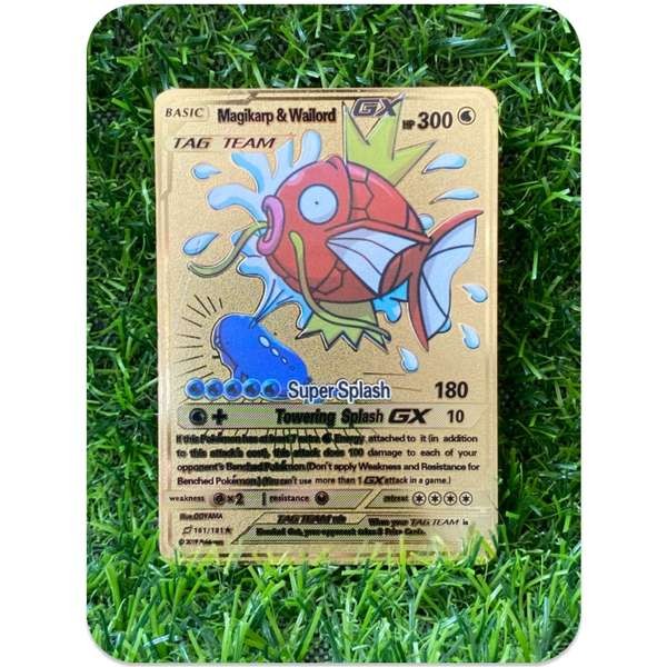 pokemon sleeves card Black Gold Card Treasure Dream Metal Card Pokemon ...