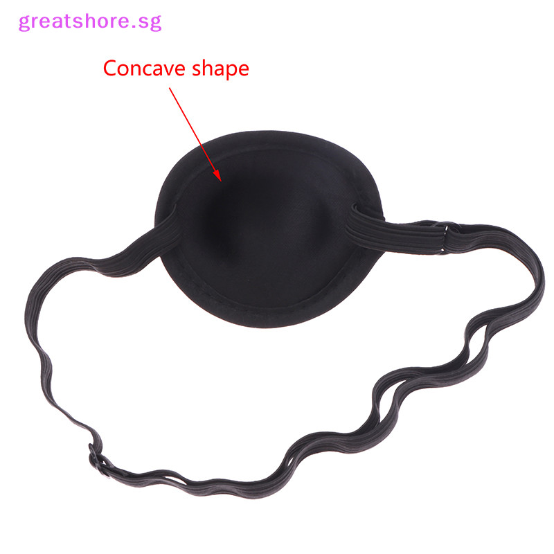 greatshore Pirate Eye Patch Unisex Black Single Eye Patch Eyepatch One ...