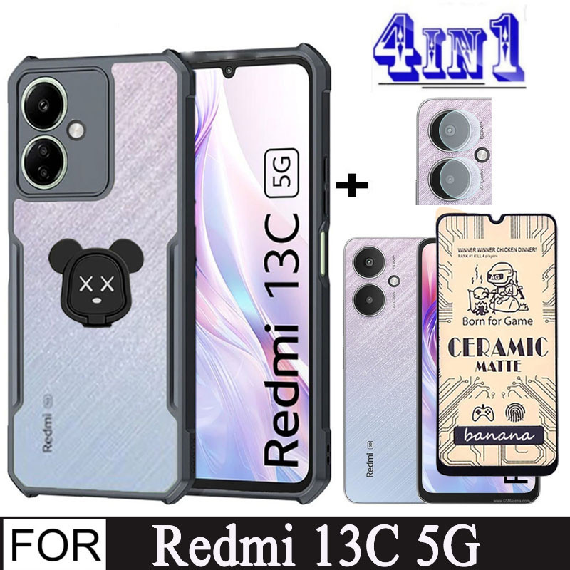 Redmi 13C 5G Shockproof Phone Case for Redmi 13C 4G 12C 10C 4 in 1 Full ...