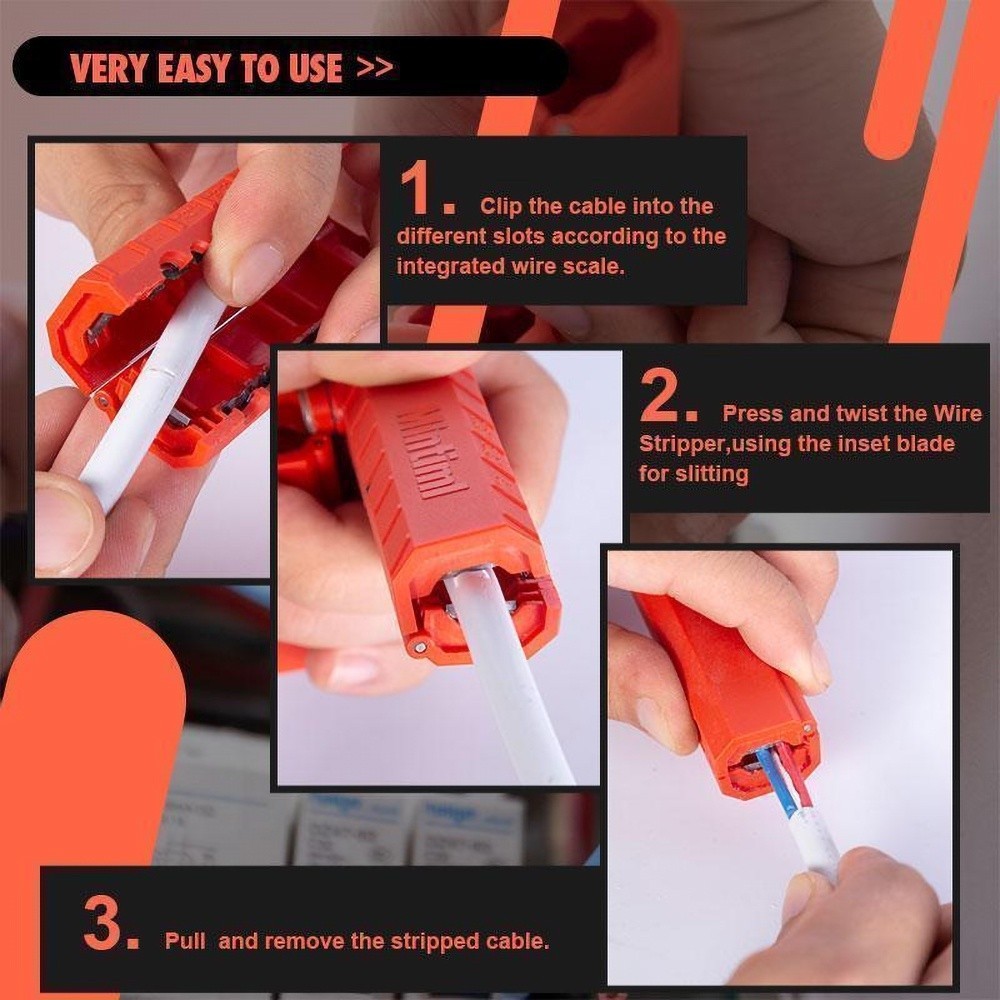 Pcbfun Wire Stripper Demolisher Portable Mini Crimper Pliers Crimping ...