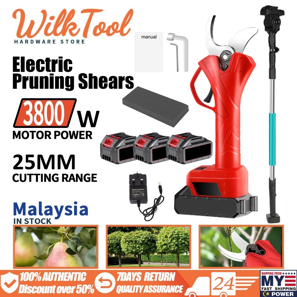 3800W Electric Pruning shear Pruning cutter cordless Garden scissor ...