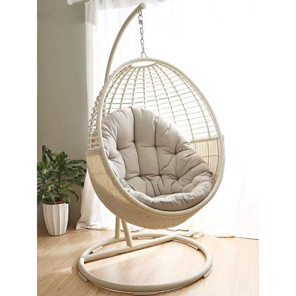 New Rattan Woven Hanging Basket Rattan Chair Balcony Home Adult Swing ...