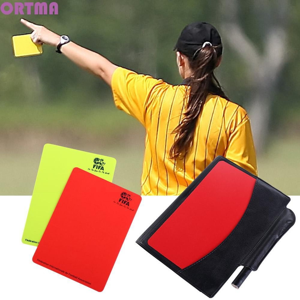 ORTMA Soccer Referee Card, Red Card Score Sheets Football Referee ...