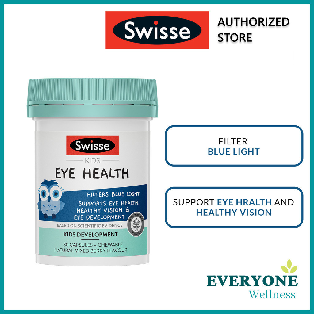 [Local Delivery] Swisse Kids Eye Health, 30 Capsules Chewable | Shopee ...