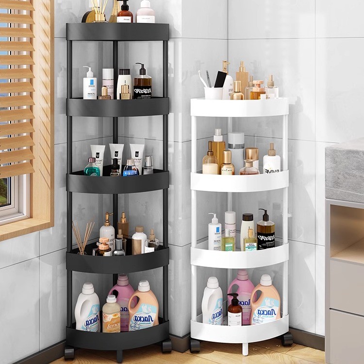 [in stock] Bathroom Storage Rack Floor-standing Toilet Corner Shelf ...