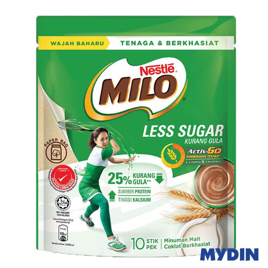 Nestle MILO Activ-Go Less Sugar (27g x 10s) | Shopee Singapore