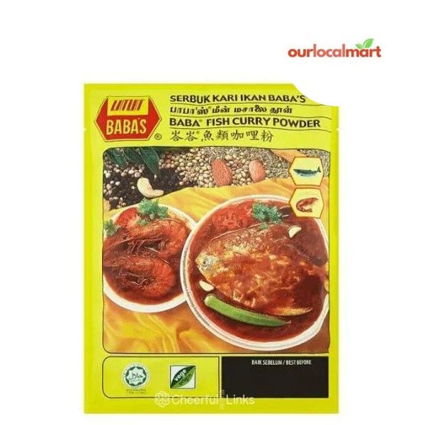 Baba’s Fish Curry Powder Original 250g | Shopee Singapore